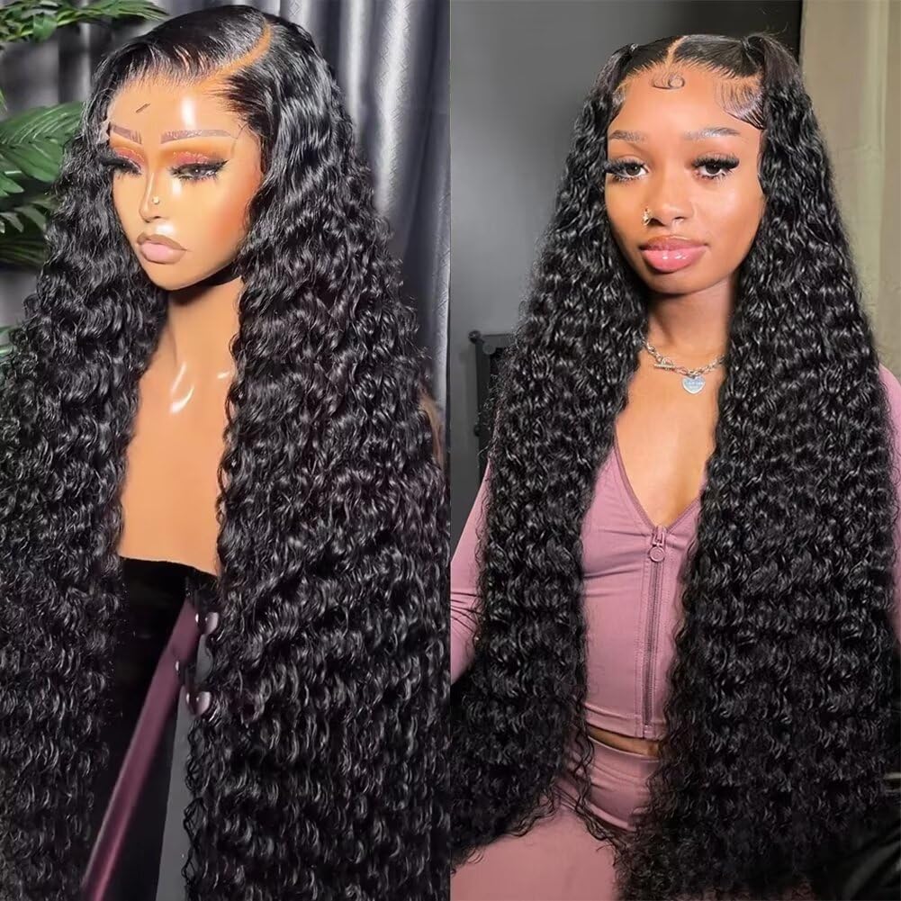 Amazon.com: Maxine 12A 13x6 HD Transparent Water Wave Lace Front Wigs ...