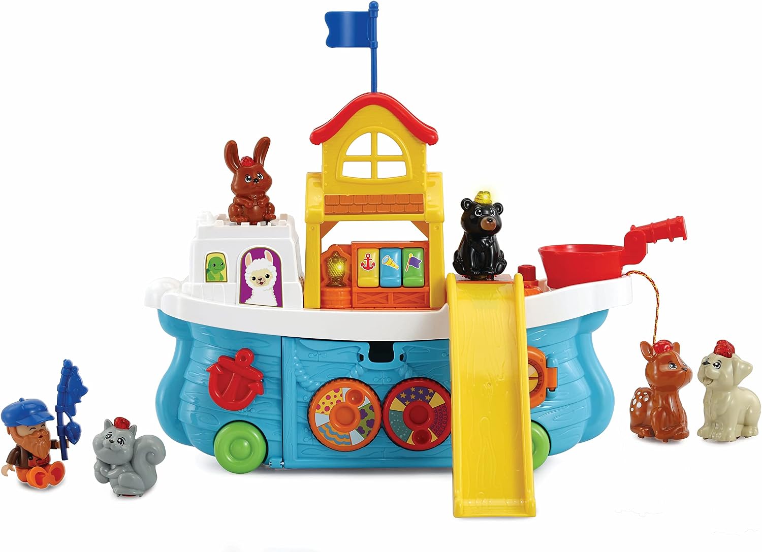 VTech Baby Animal Friends Boat, Interactive Baby Playset with Music ...