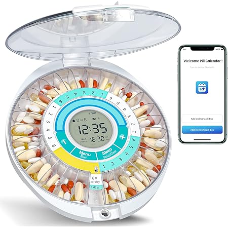 Amazon.com: LiveFine Smart WiFi Automatic Pill Dispenser | 28-Day ...