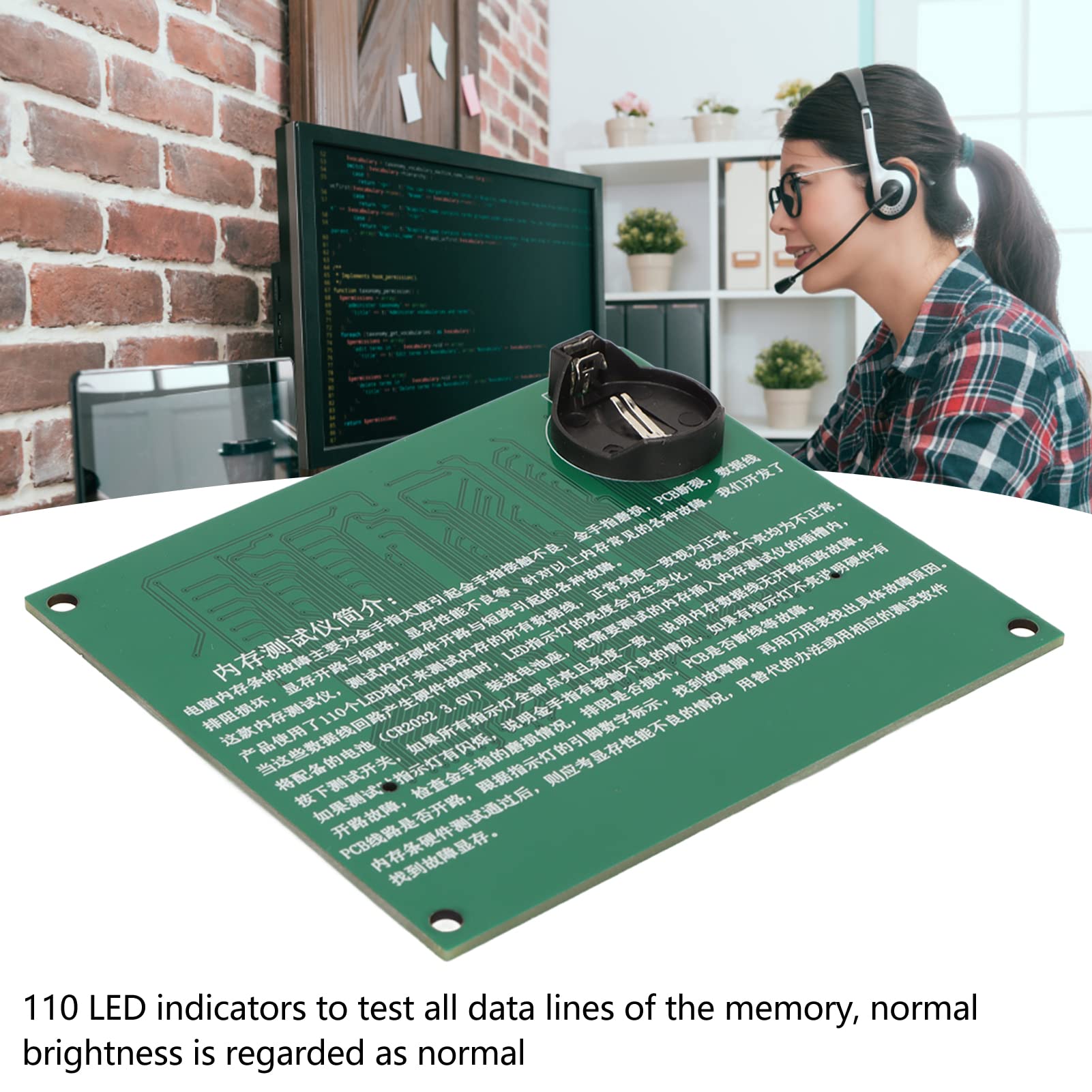 LED Memory Test Card Portable DDR3 Laptop Memory Tester - 110 LED ...