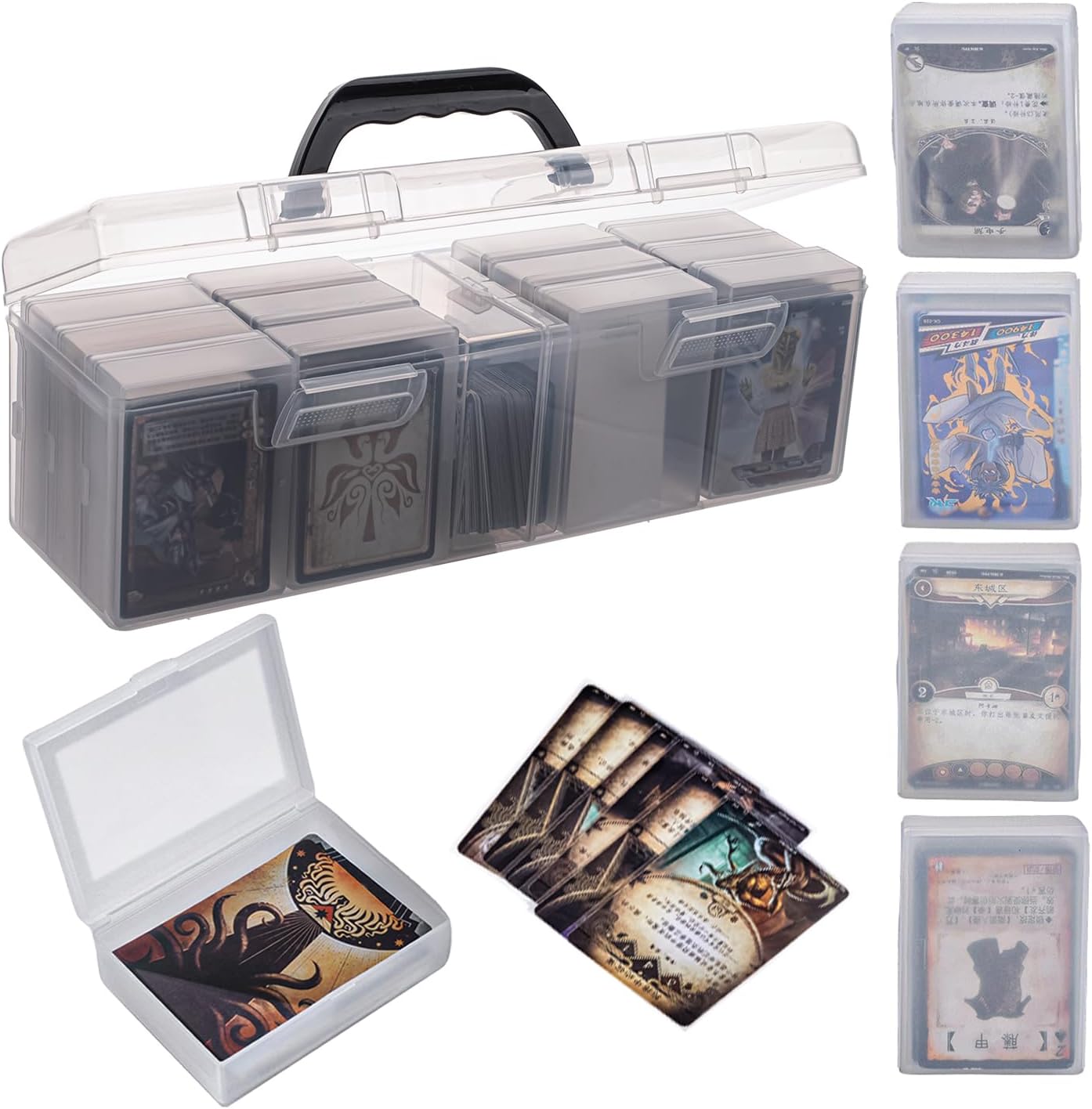 Amazon.com: JEPISADI 900-Capacity Trading Card Storage Box with 13 ...