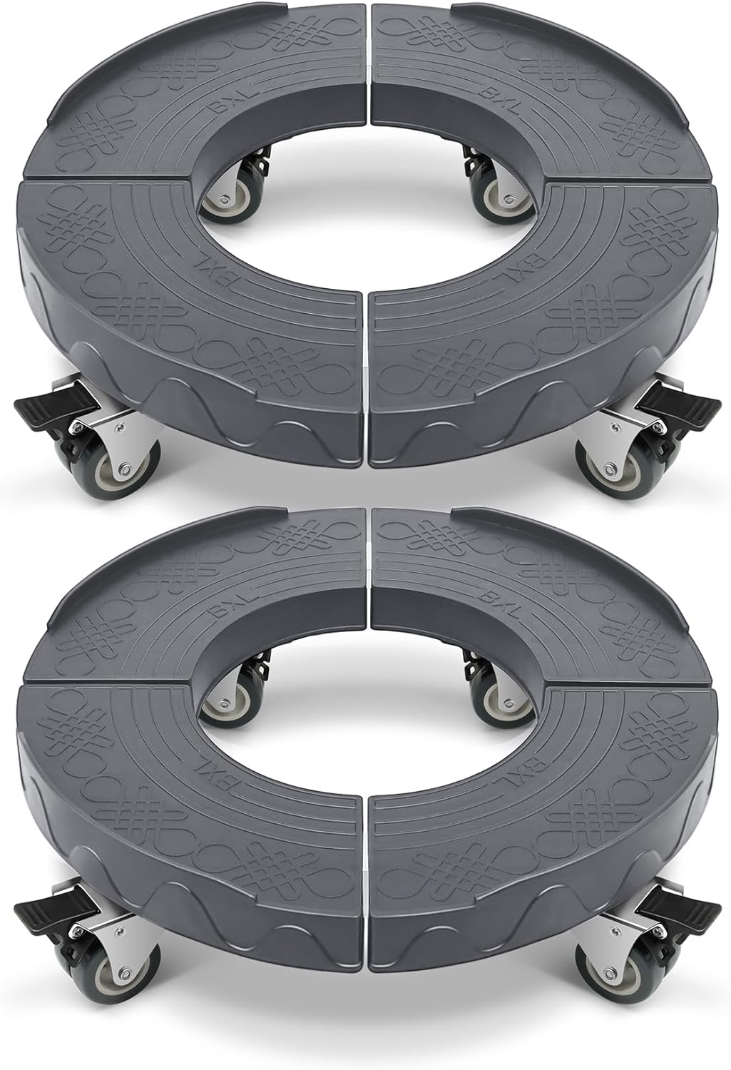 Amazon.com: Nefish Trash Can Dolly Wheels, 15-19 Inch Adjustable Round ...