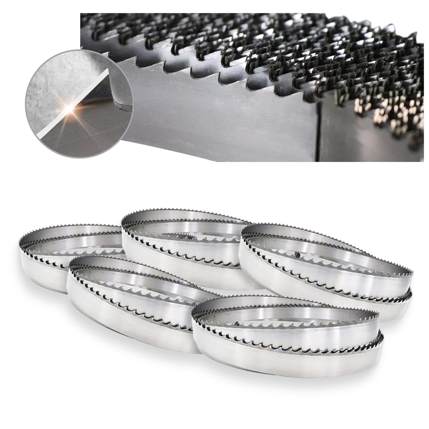 158 Sawmill Blades,5-Pack Sawmill Blades 158 x 1.25 7°/39° for General ...