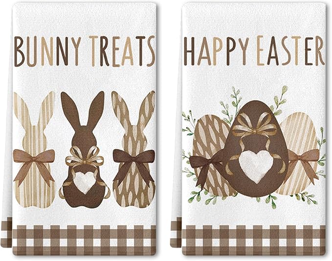 Amazon.com: Easter Dish Towels,2 Pieces Hand Towels for Kitchen Dish ...