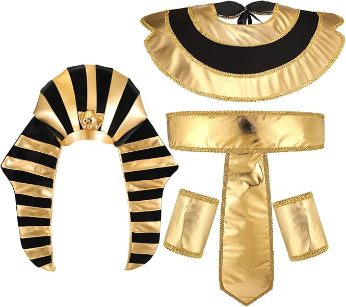 Amazon.com: 5 Pcs Egyptian Costume Accessory Set, Egyptian Headpiece ...