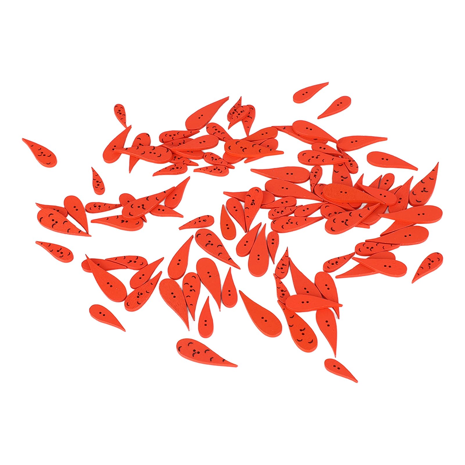 Amazon.com: Carrot Nose Buttons, 100 Pieces Orange Carrot Button Wooden ...