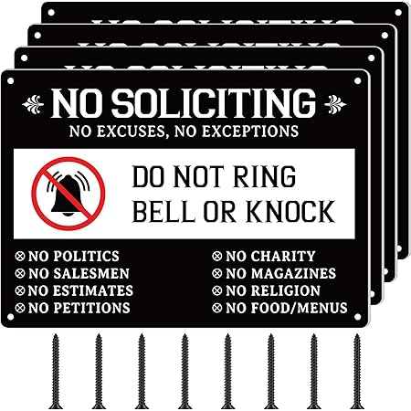 Amazon.com : WALI Aluminum Sign for Home Business Security, Legend Do ...