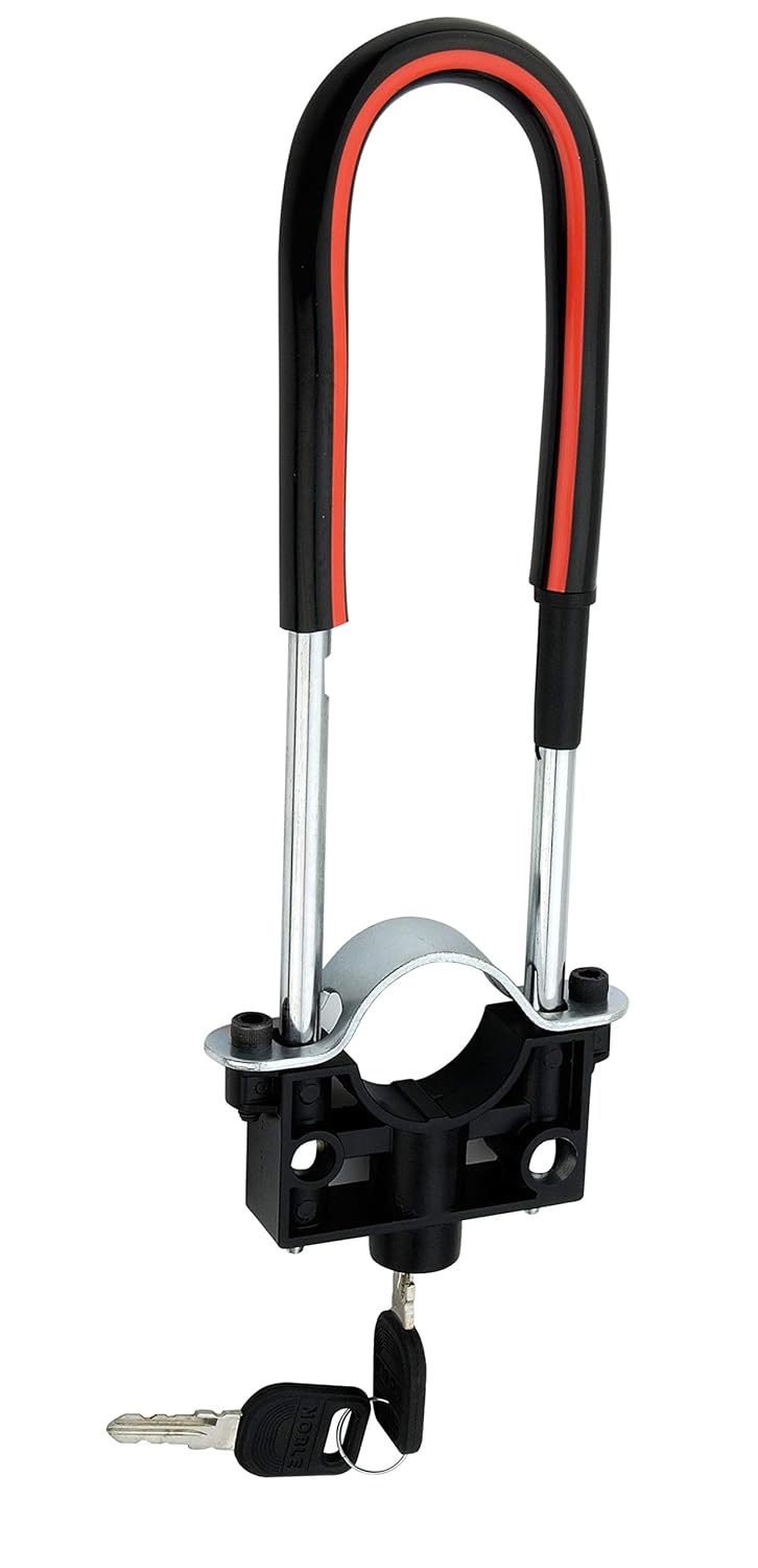 Noble Zinc And Brass Universal Bike Front Wheel Lock, Black : Amazon.in ...