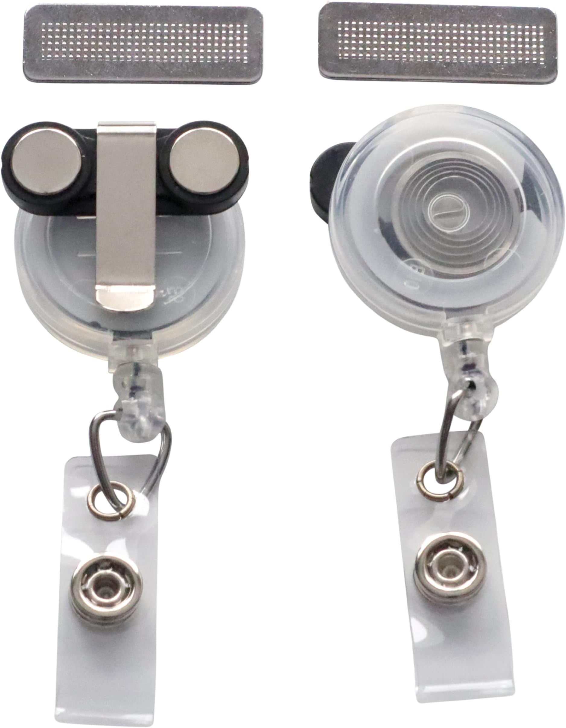 Amazon.com : 2 Pack - Magnetic Name Badge Holder - Retractable Badge ...