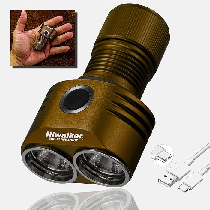 Buy Niwalker ET Mini Rechargeable LED Handheld Flashlight, Water and ...