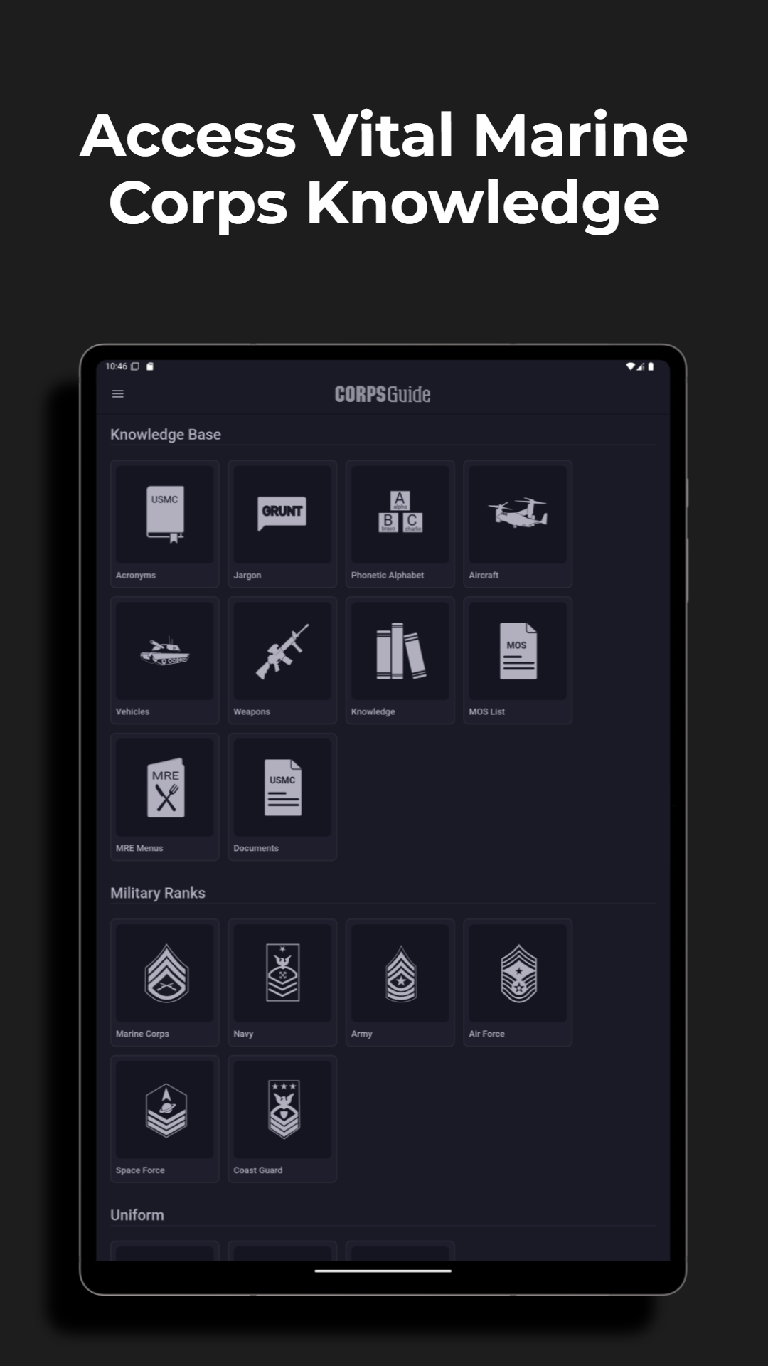 CorpsGuide - App on Amazon Appstore