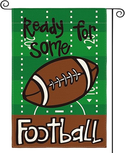 Amazon.com : AVOIN colorlife Ready For Some Football Garden Flag 12x18 ...