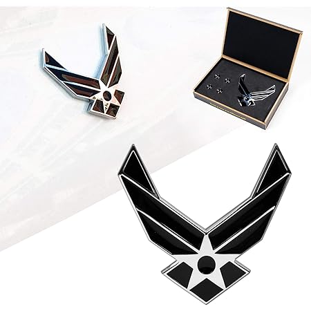 Amazon.com: U.S. Air Force Hap Arnold Wings Chrome Auto Emblem : Automotive