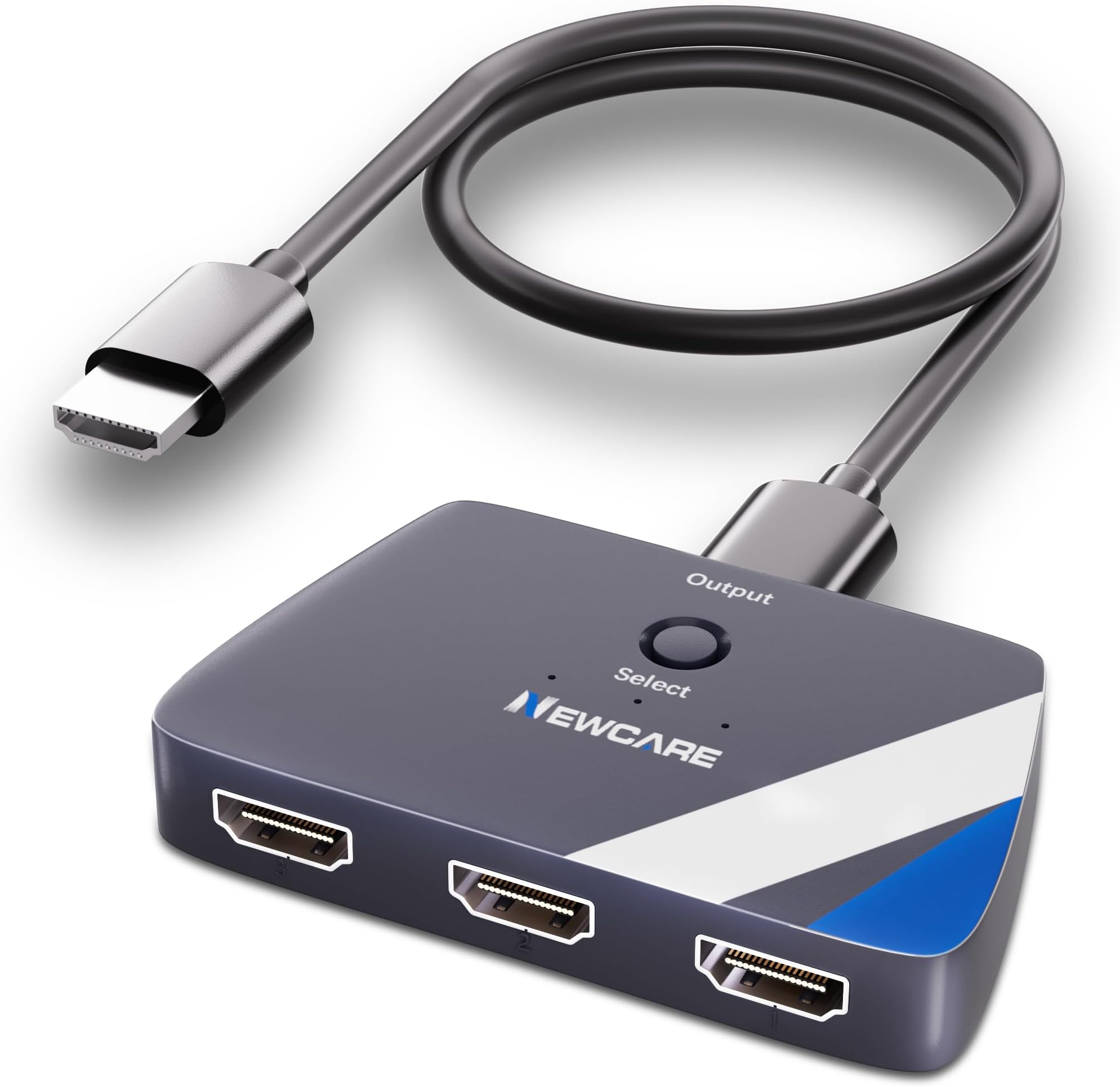 Amazon.com: NEWCARE 4K@60Hz HDMI Switch 3 in 1 Out, 3x1 HDMI Splitter ...