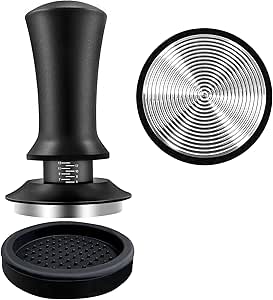 Coffee Tamper 51mm,Espresso Coffee Tamper Spring Loaded, Stainless ...