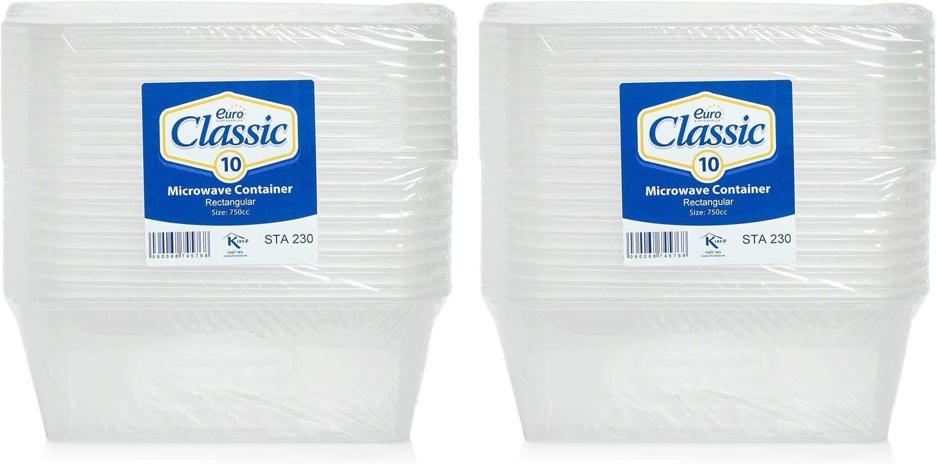 20 Pack Plastic Food Containers with Lids - Meal Prep Takeaway ...