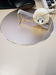 Amazon.com : LoiStu Round Mouse Pad Round Aluminum Alloy Mouse Pad ...