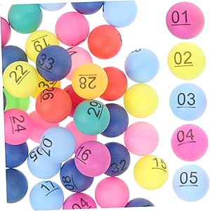 Amazon.com : LIOOBO Plastic Raffle Drawing Balls Interesting Game Balls ...