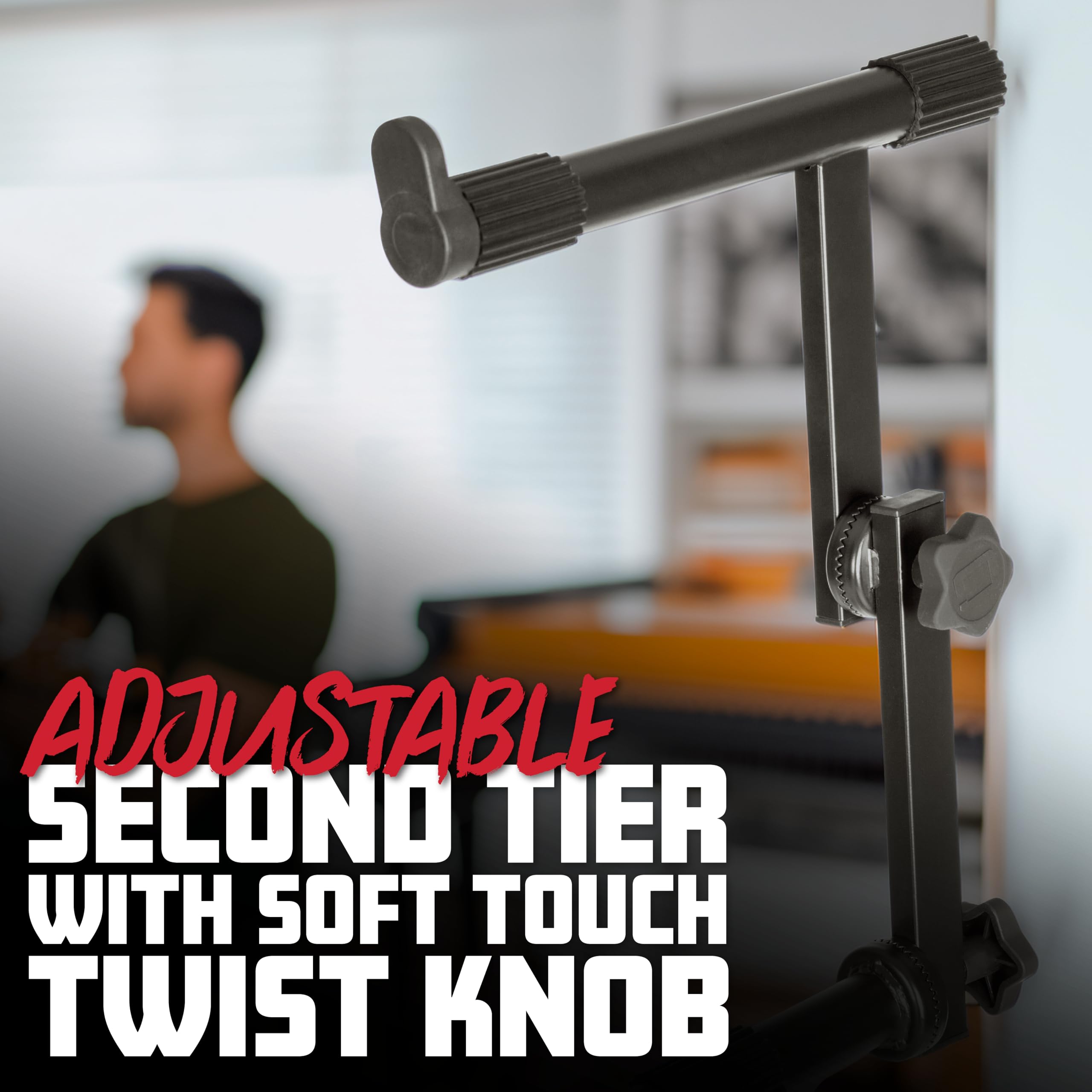 Snapklik.com : Gator Frameworks Deluxe Two Tier X-Style Keyboard Stand