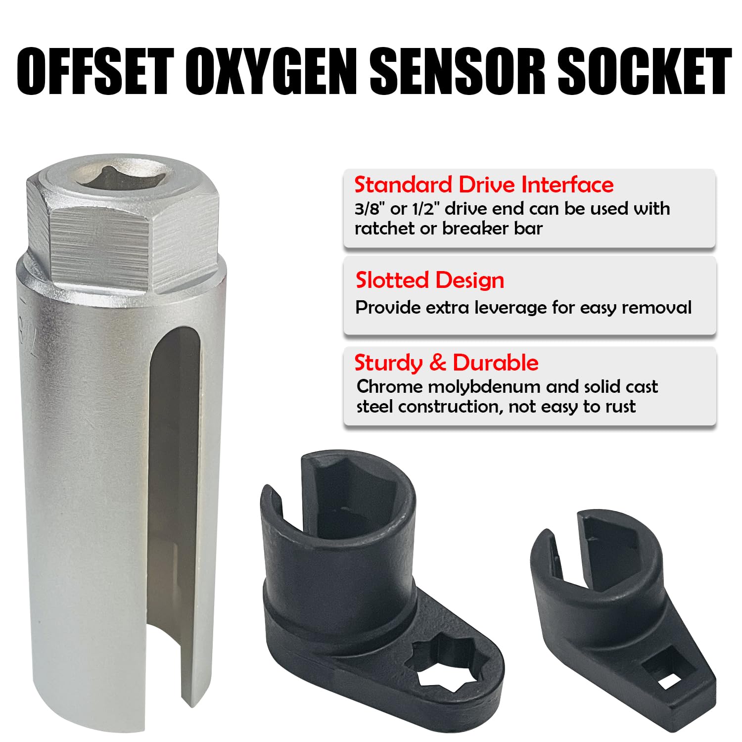 Snapklik.com : Socpuro 5Pcs Automotive Oxygen Sensor Socket