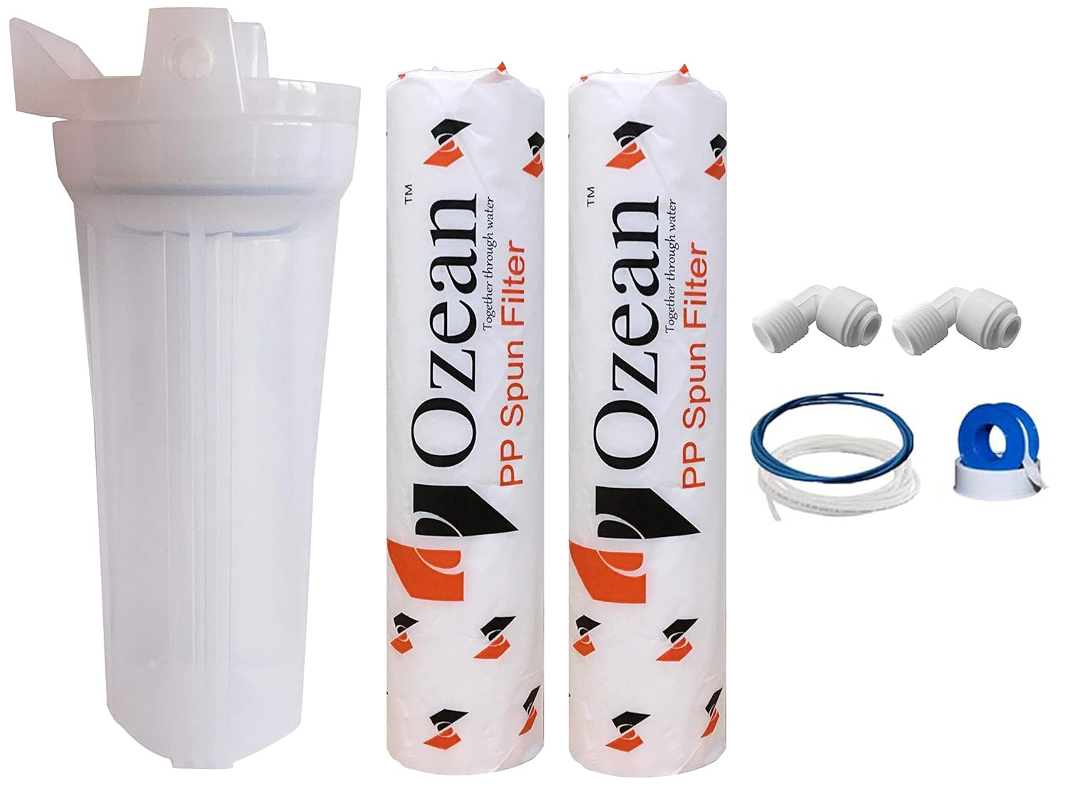 Ozean Clear Pre Filter Housing Kit with 2 Spun Filter for Aquaguard ...