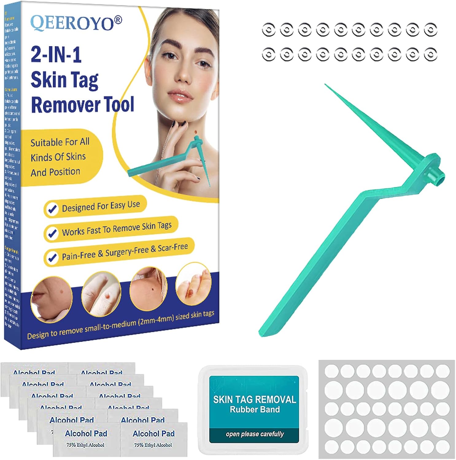 Skin Tag Remover Patches, Mole Remover, Skin Tag Remover, for Small to ...