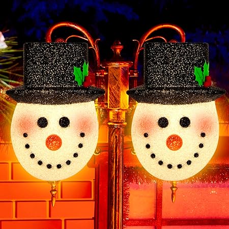 Amazon.com: ienjoyware Snowman Porch Light Cover — Christmas Outdoor ...
