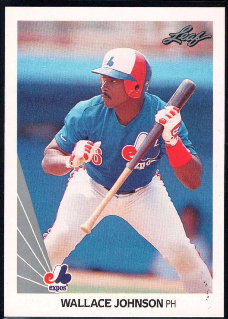 Amazon.com: 1990 Leaf Baseball #344 Wallace Johnson Montreal Expos ...