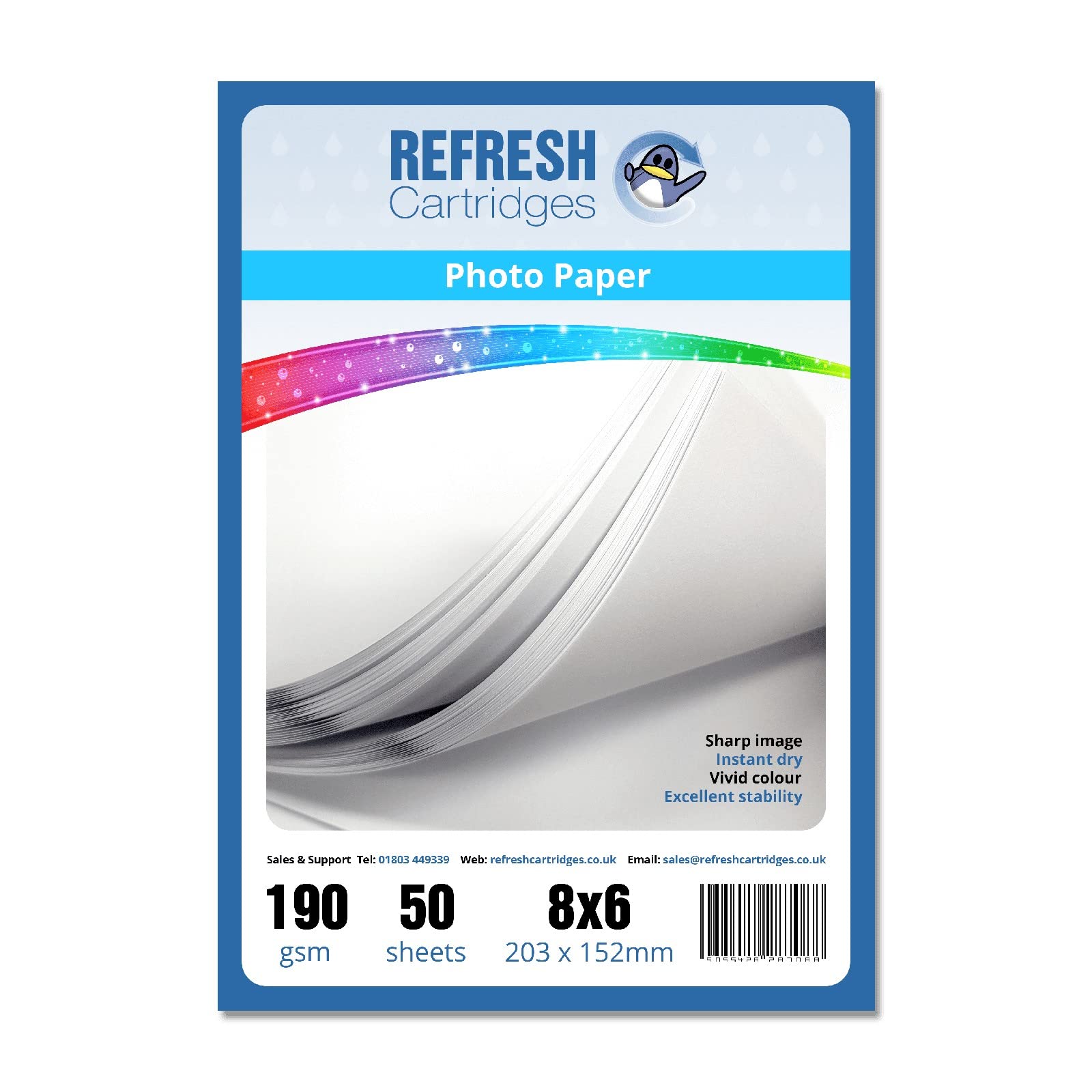 Refresh Cartridges Matte Coated 8x6 Professional Inkjet Photo Paper ...