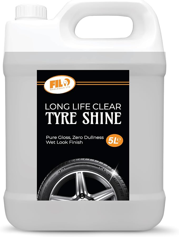 Filo Tyre Shine Clear 5 Litre - Premier Wet Look Tire Dressing Gel for ...