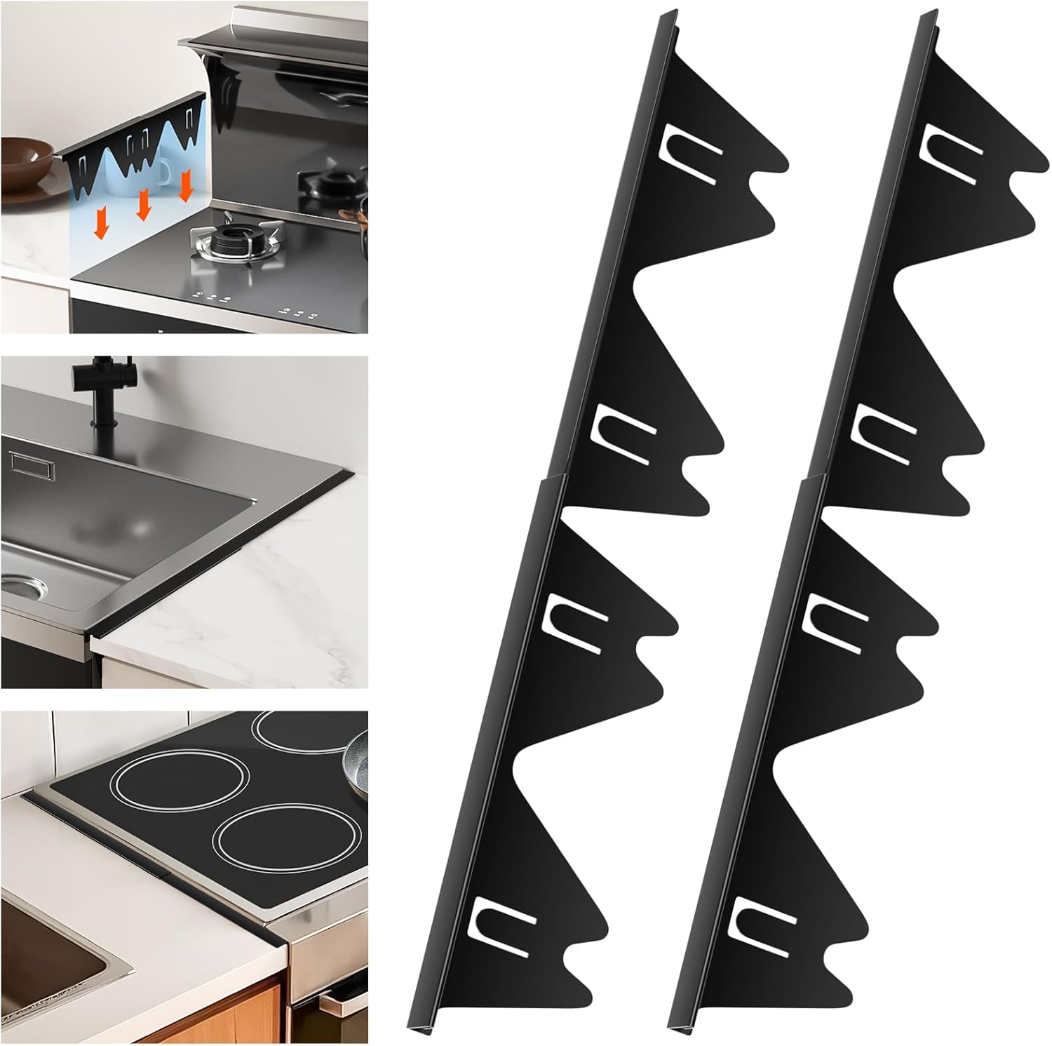 Amazon.com: Stainless Steel Stove Gap Cover, 2Pack Retractable Stove ...