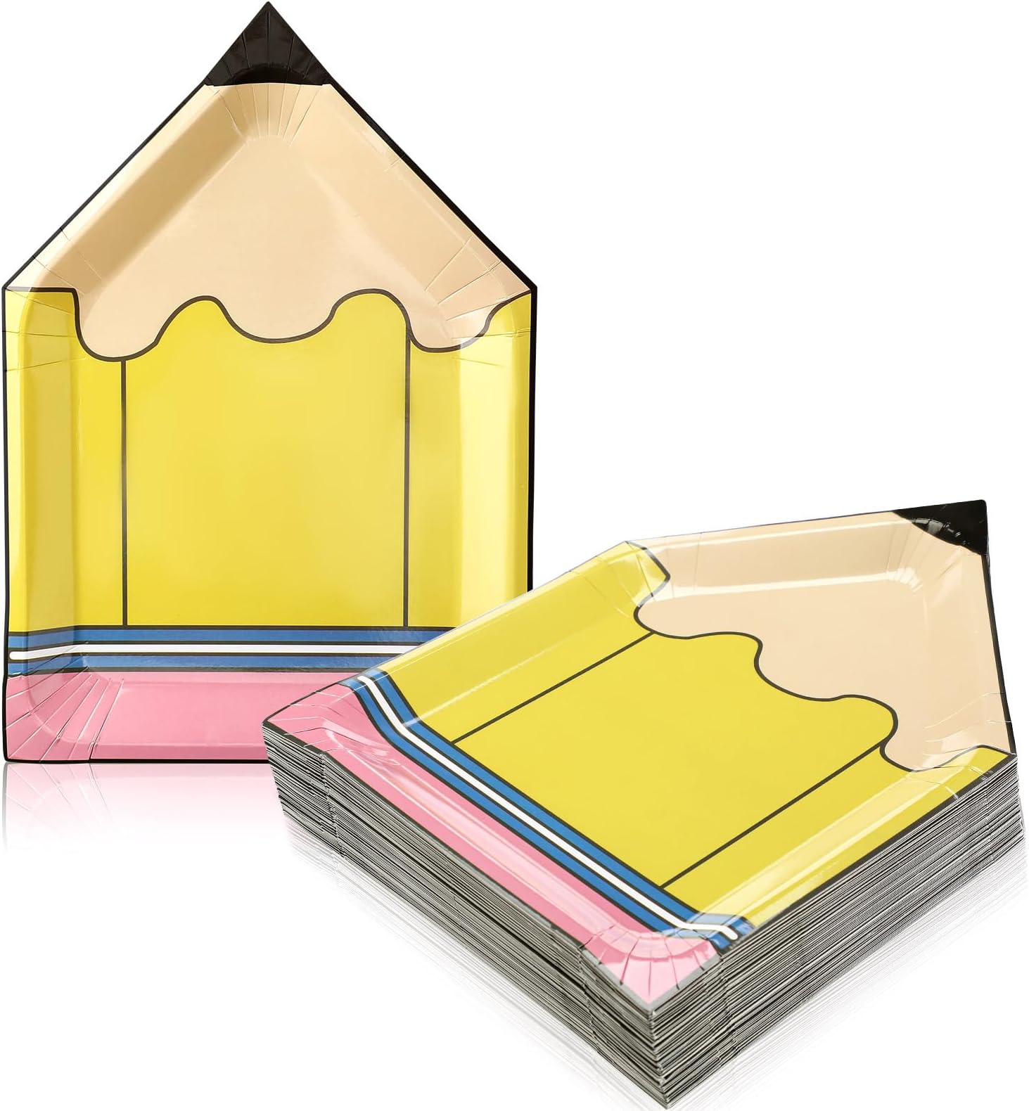 Amazon.com: 50PCS Red Apple Party Paper Plates Decorations Back to ...