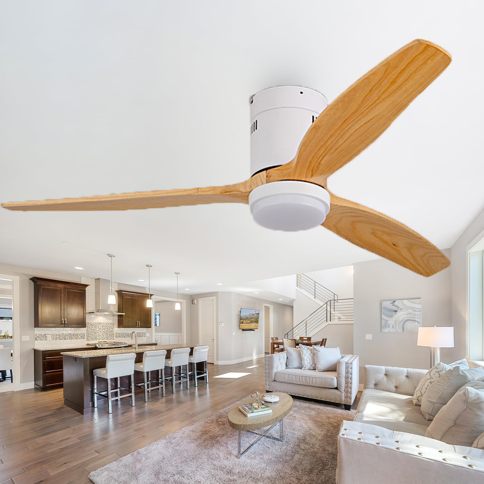 Snapklik.com : Ceversa 52 Inch Low Profile Ceiling Fans