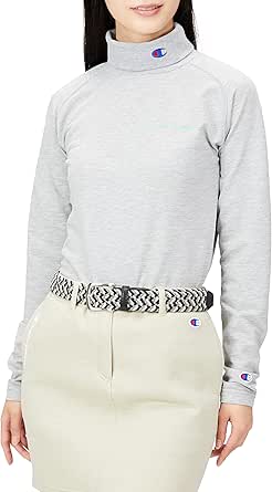 Amazon | [チャンピオン] Tシャツ 長袖 抗菌防臭 ストレッチ 保湿 スクリプトロゴ タートルネックシャツ CW-WG407 ...