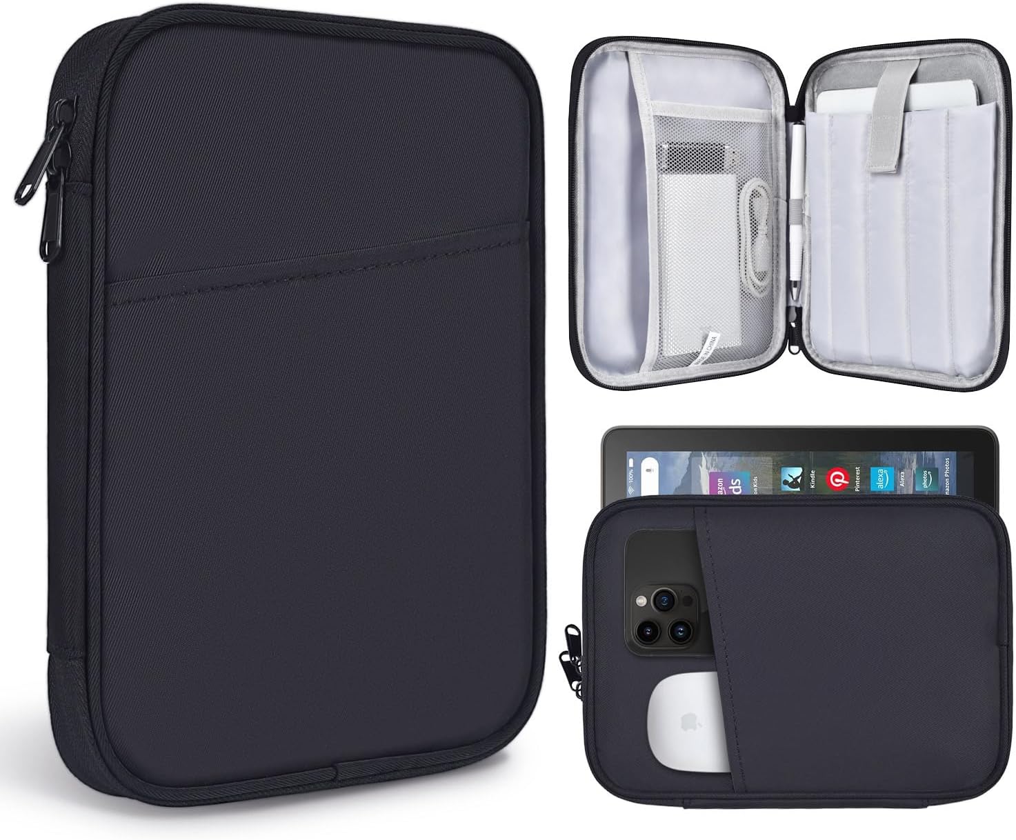 Amazon.com: 8-9 Inch Tablet Sleeve Bag, Padded Travel Pouch for Galaxy ...