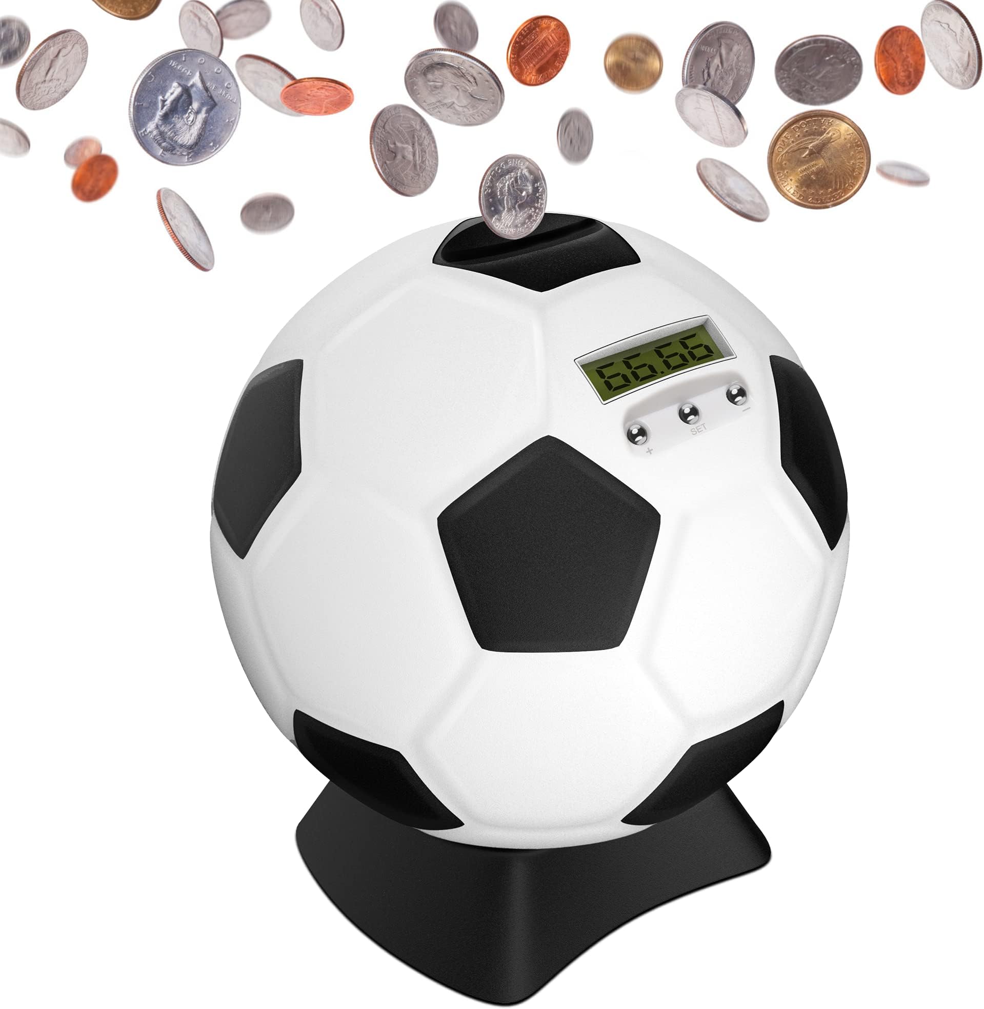 Amazon.com : Forart Sports Piggy Bank Cute Soccer Shooting Piggy Bank ...