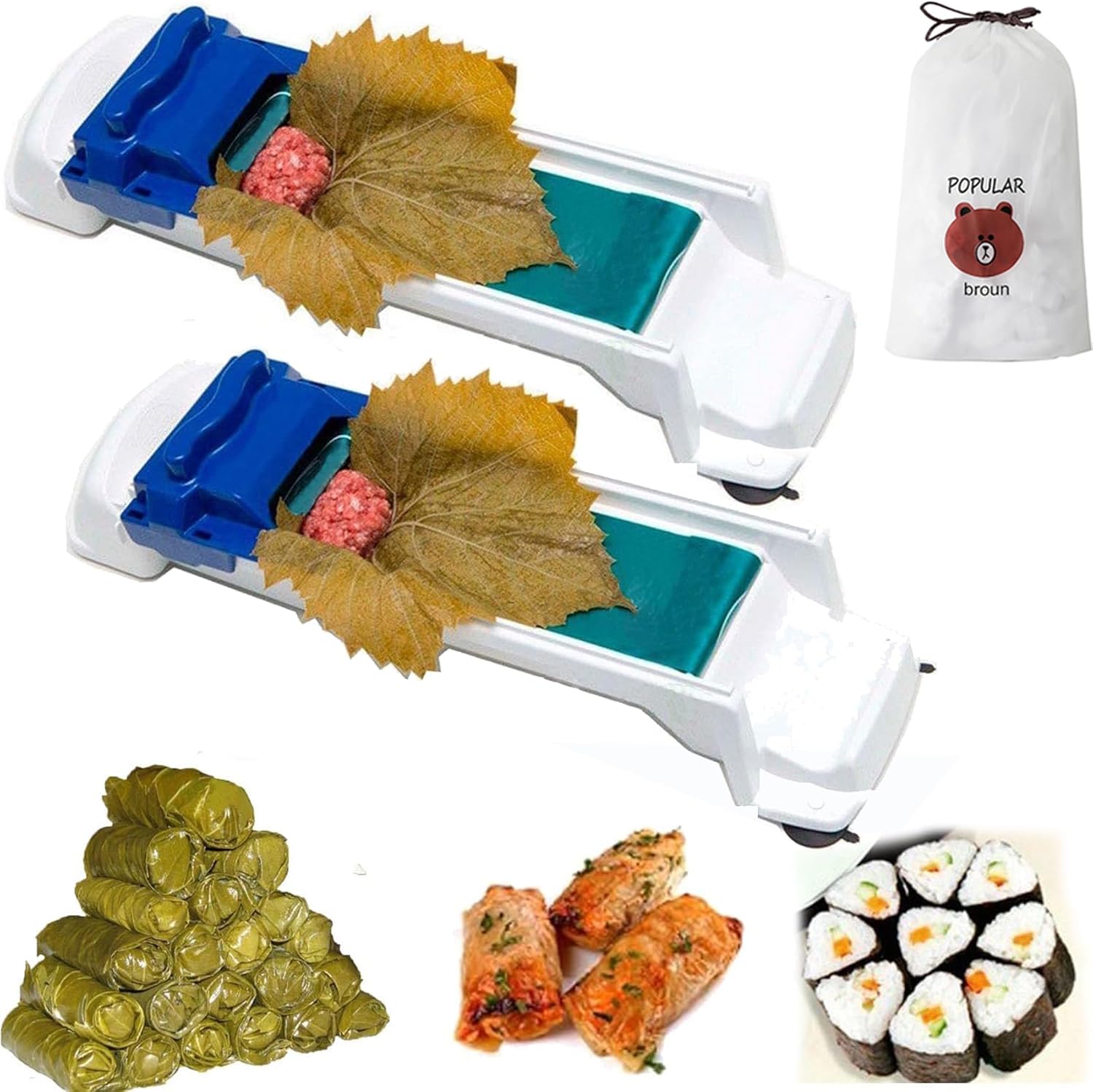 Amazon.com: Grape Leaves Roller, Grape Leaf Roller Machine, Vegetable ...