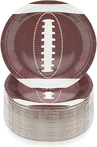Amazon.com: CONEHOY 100 Pcs Football Plates 7” Football Dinner Plate ...