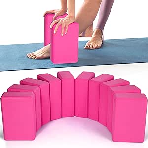 Amazon.com : 10 Pcs Yoga Blocks Bulk EVA Foam Blocks High Density Foam ...