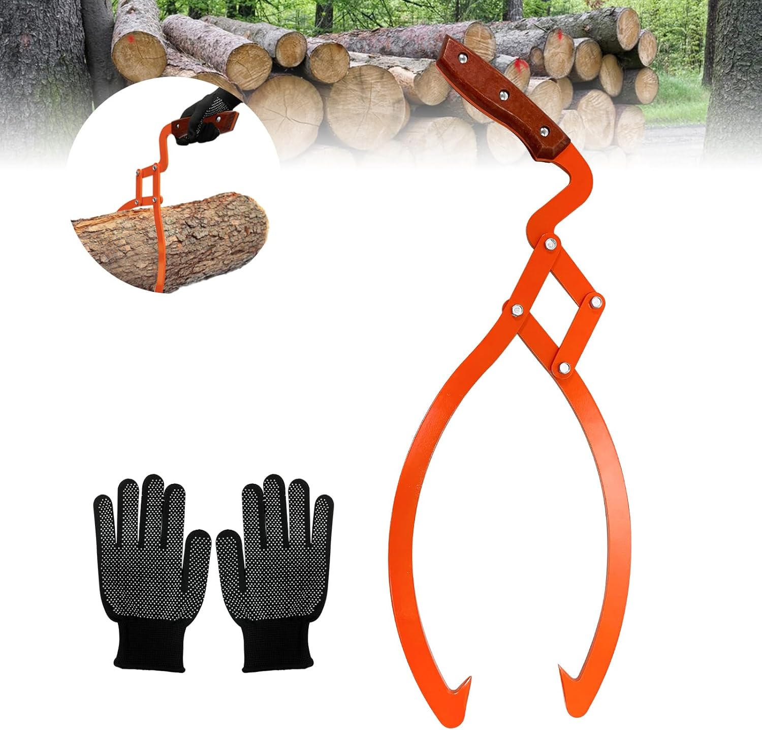 Amazon.com: YATOINTO Log Tongs Grabber 20", 440LBS Logging Tongs with ...