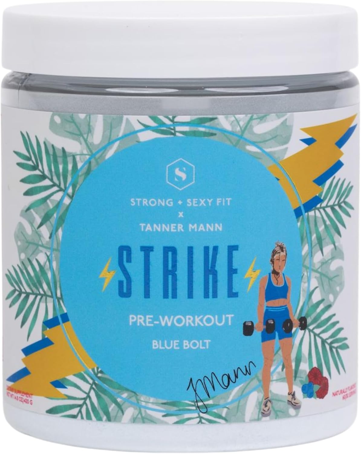 Amazon.com: Strong + Sexy Fit Strike Pre Workout Powder x Tanner Mann ...