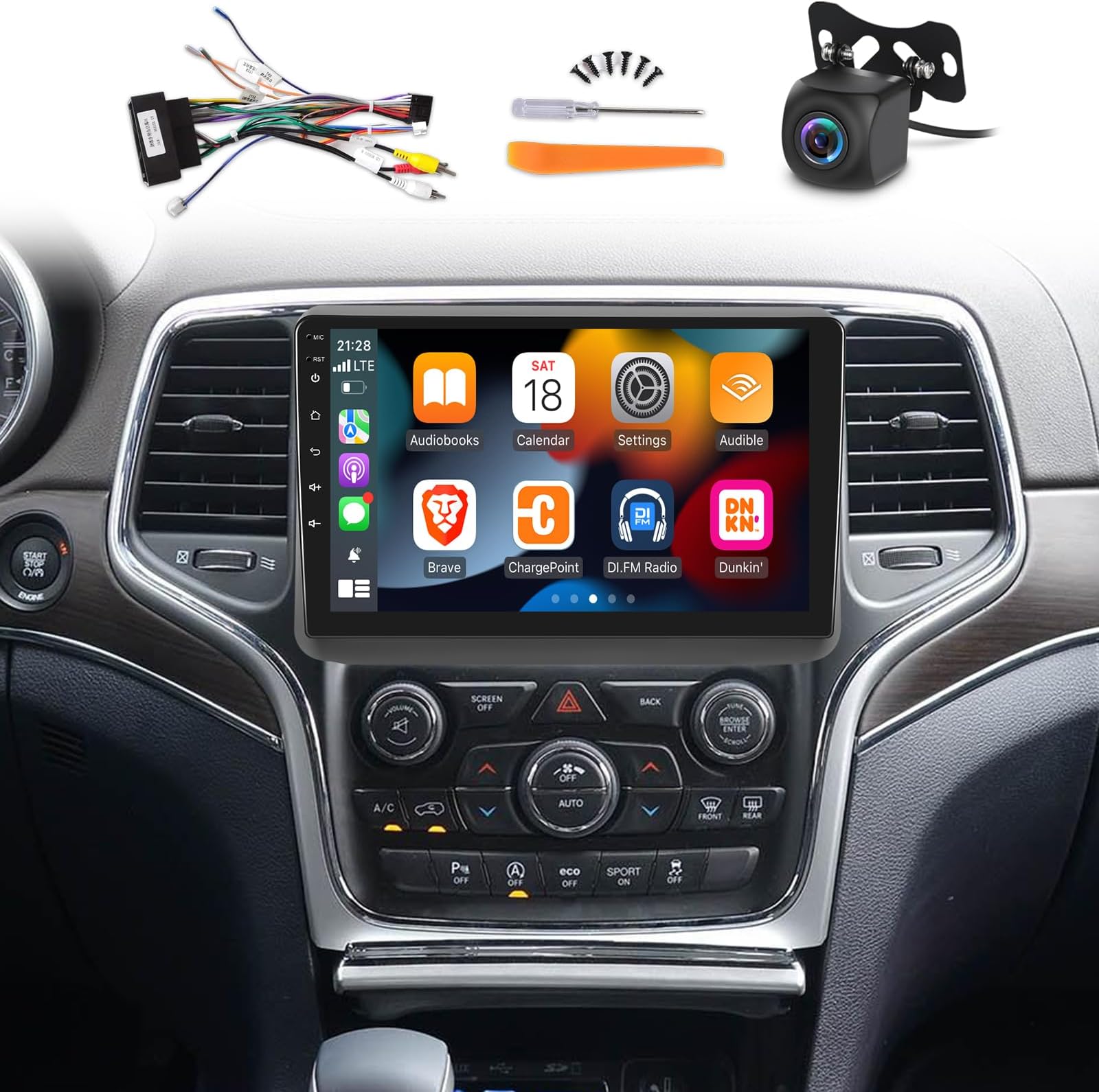 Amazon.com: Android Car Stereo for Jeep Grand Cherokee 2014 2015 2016 ...