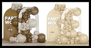 Amazon.com: PartyWoo Boho Brown and White Balloons 140 pcs and PartyWoo ...
