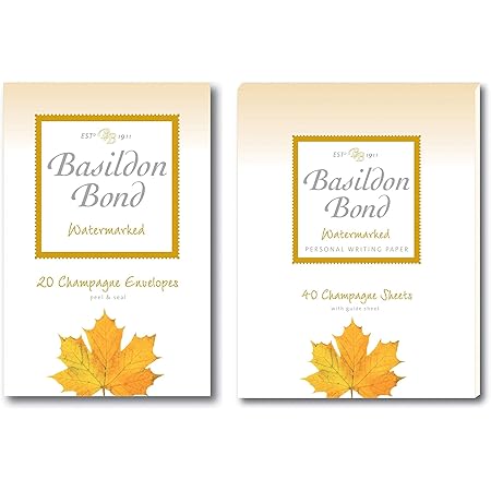 Basildon Bond No 3 Champagne Paper Writing Set Includes Writing Pad ...