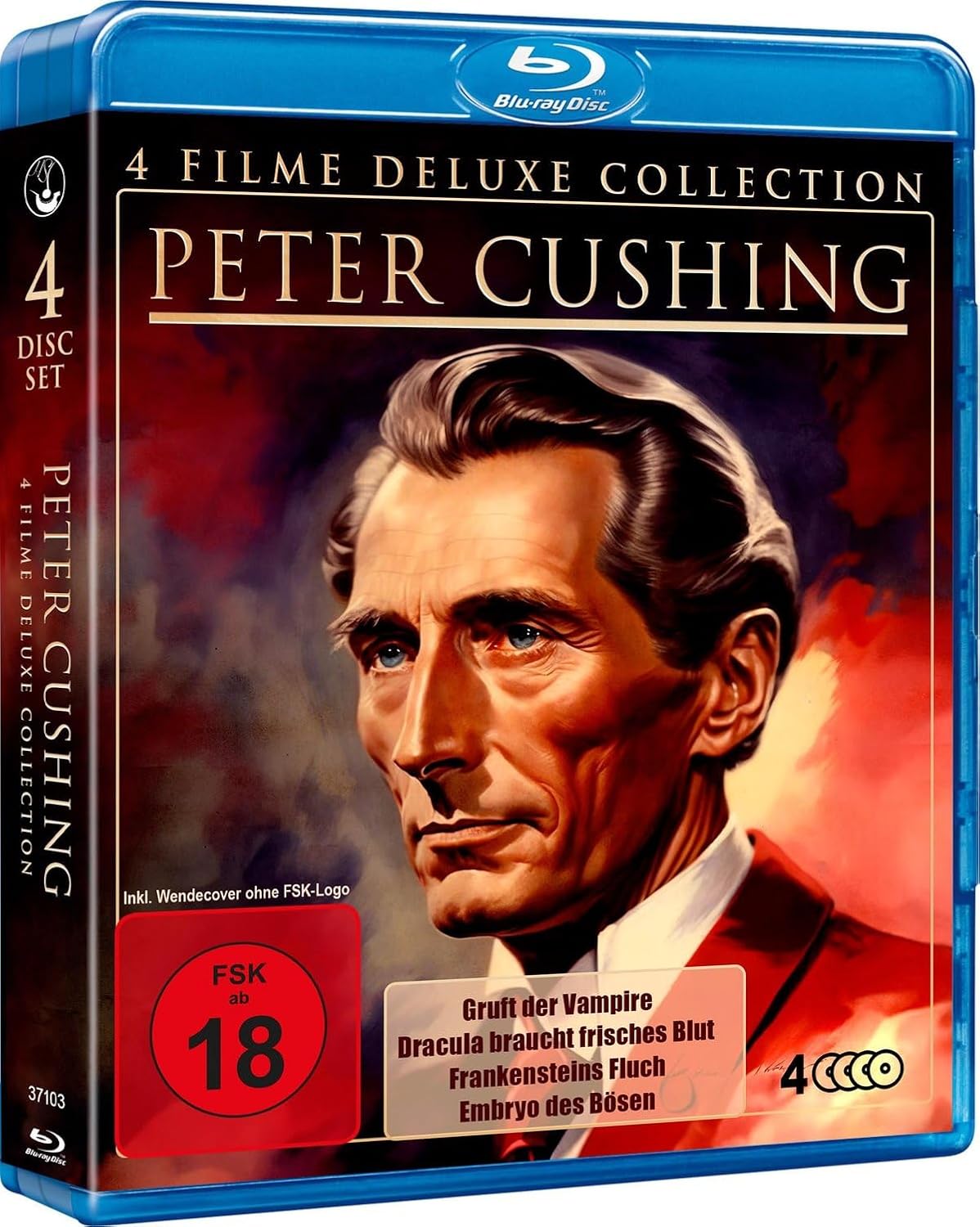 Peter Cushing Deluxe Collection. 4 Blu-rays.: Amazon.co.uk: Cushing, Peter, Lee, Christopher ...