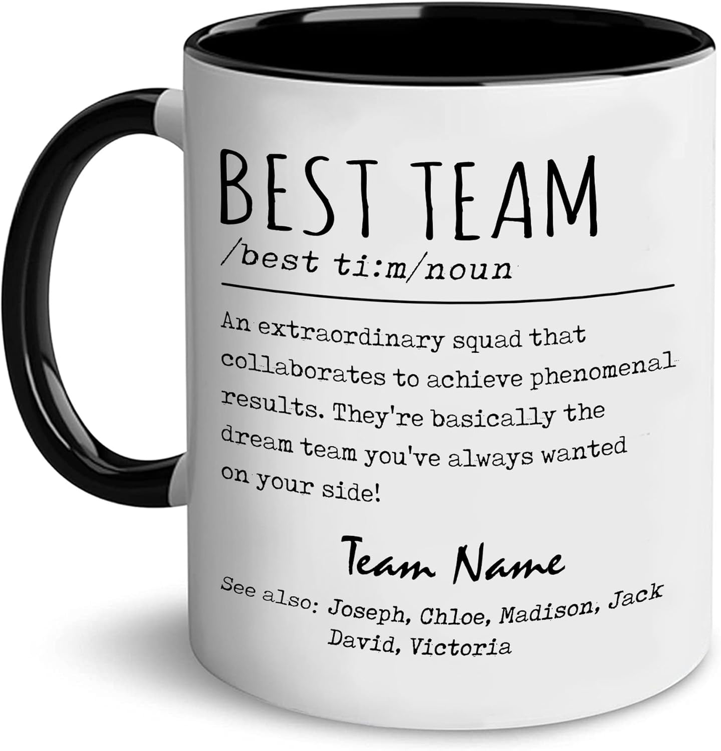 Amazon.com: Btbaspa 11 Oz Ceramic Coffee Mug - Funny Team & Employee ...