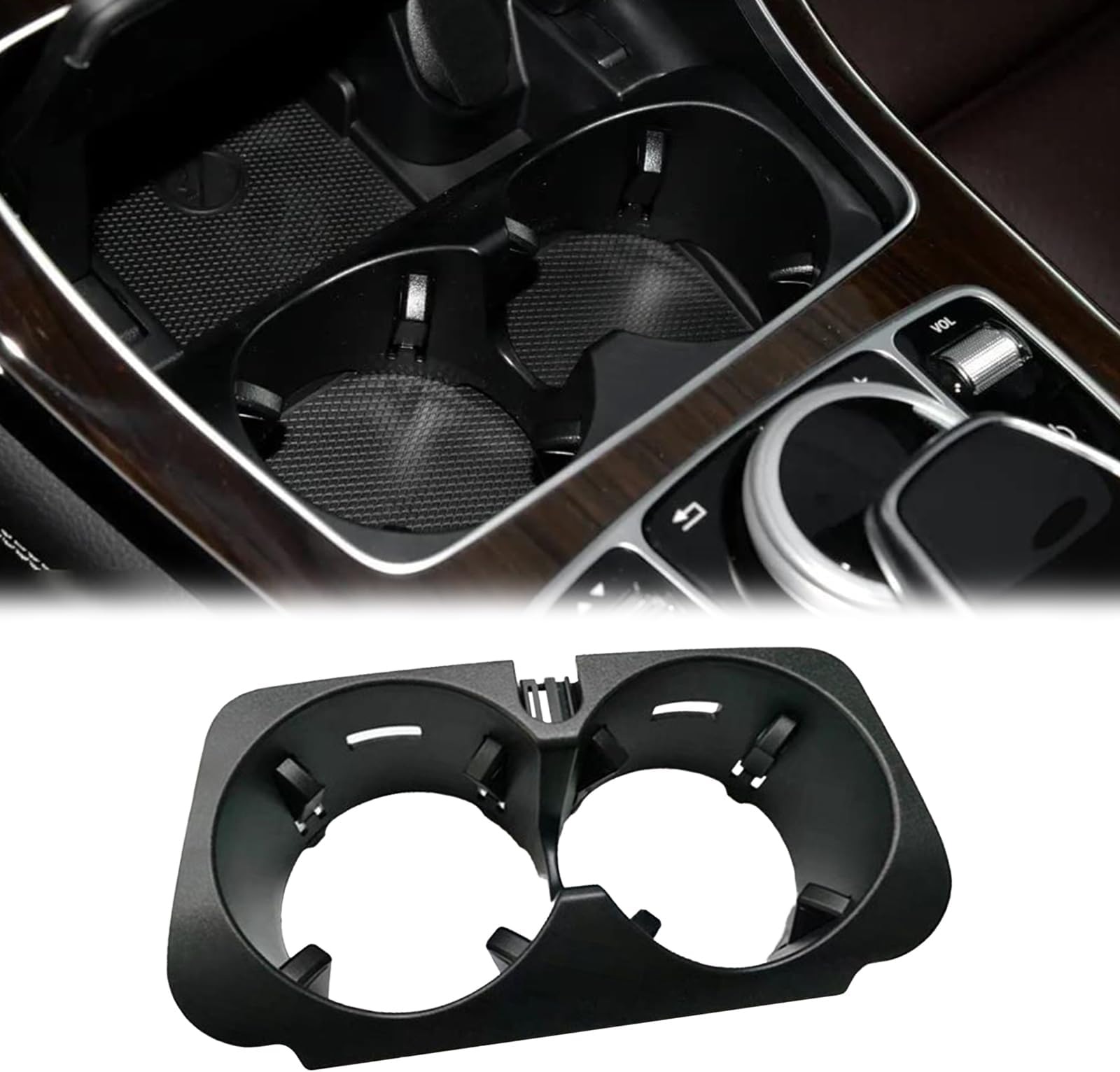 NICAVKIT Mittelkonsolen Getränkehalter W205, Mittelkonsole Becherhalter ...