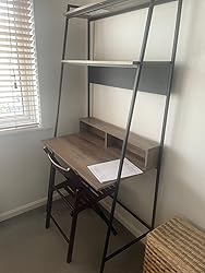 URBNLIVING Urban Industrial Rustic Home Office Ladder Computer Laptop ...