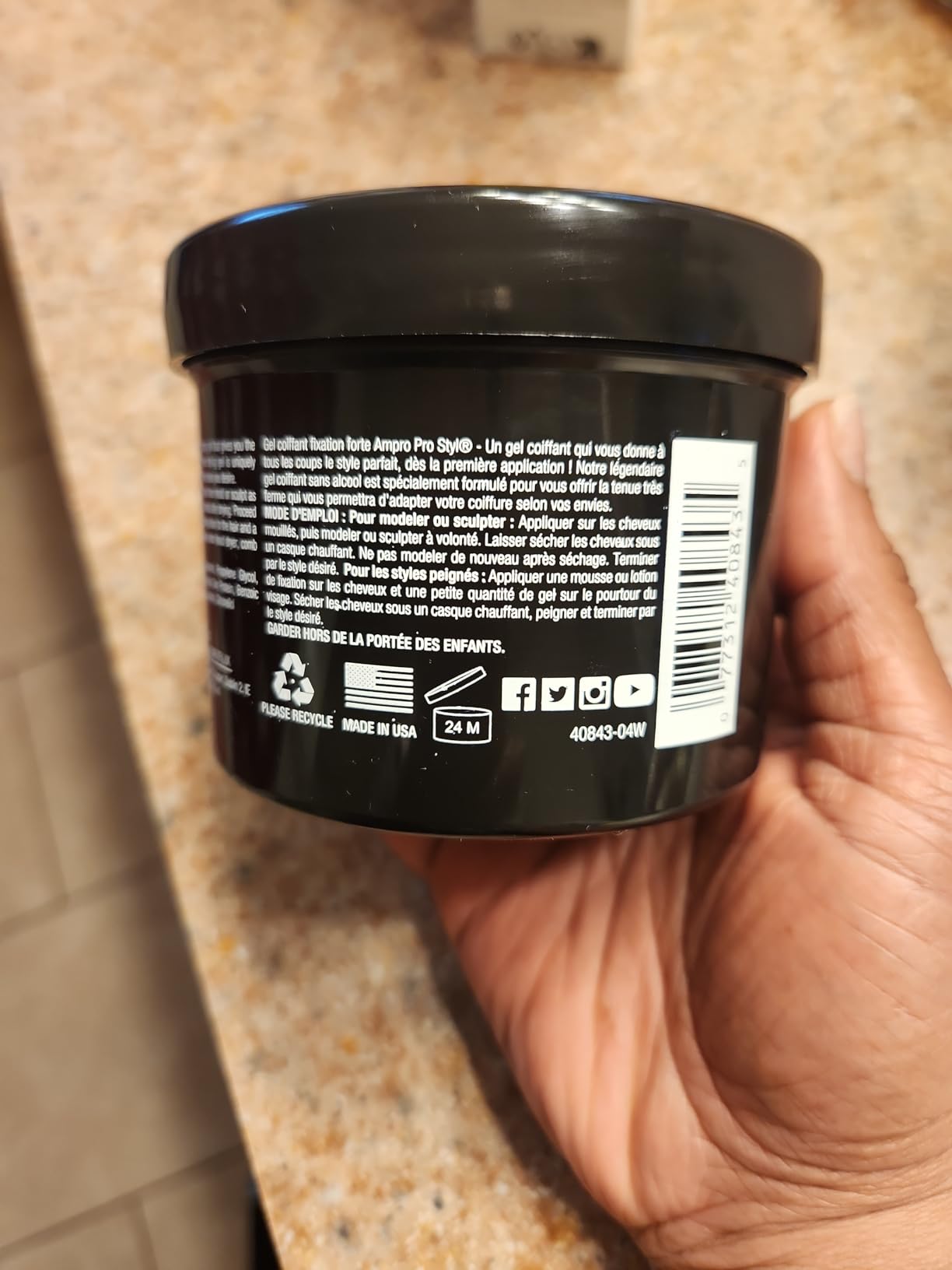 Amazon.com : Ampro Pro Styl Protein Styling Gel Super Hold 10 oz ...
