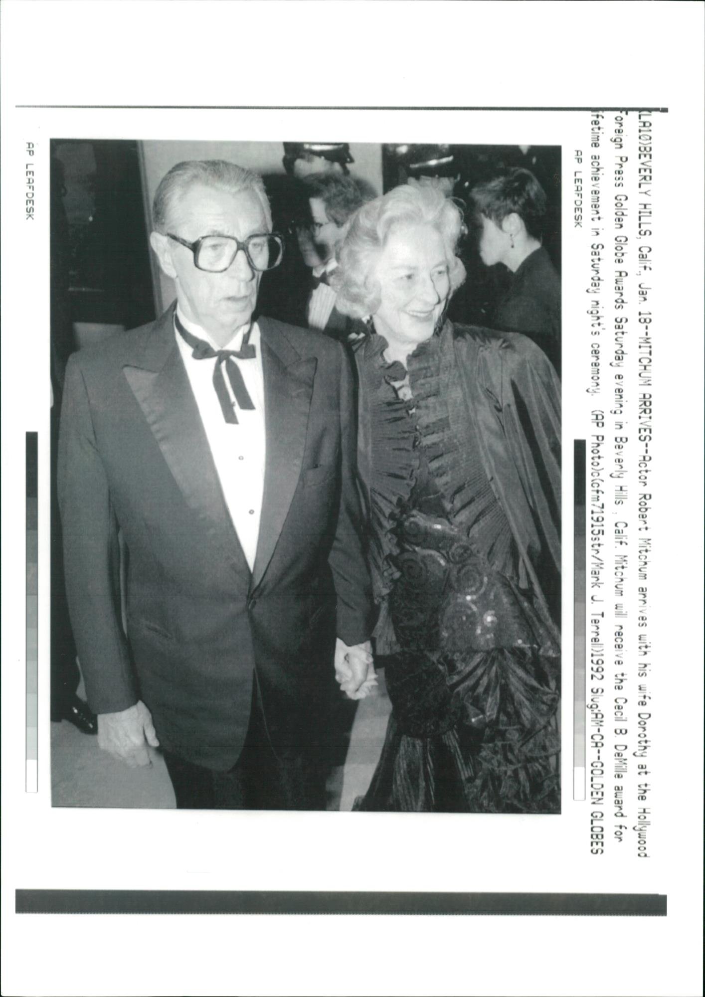 Robert Mitchum And Wife